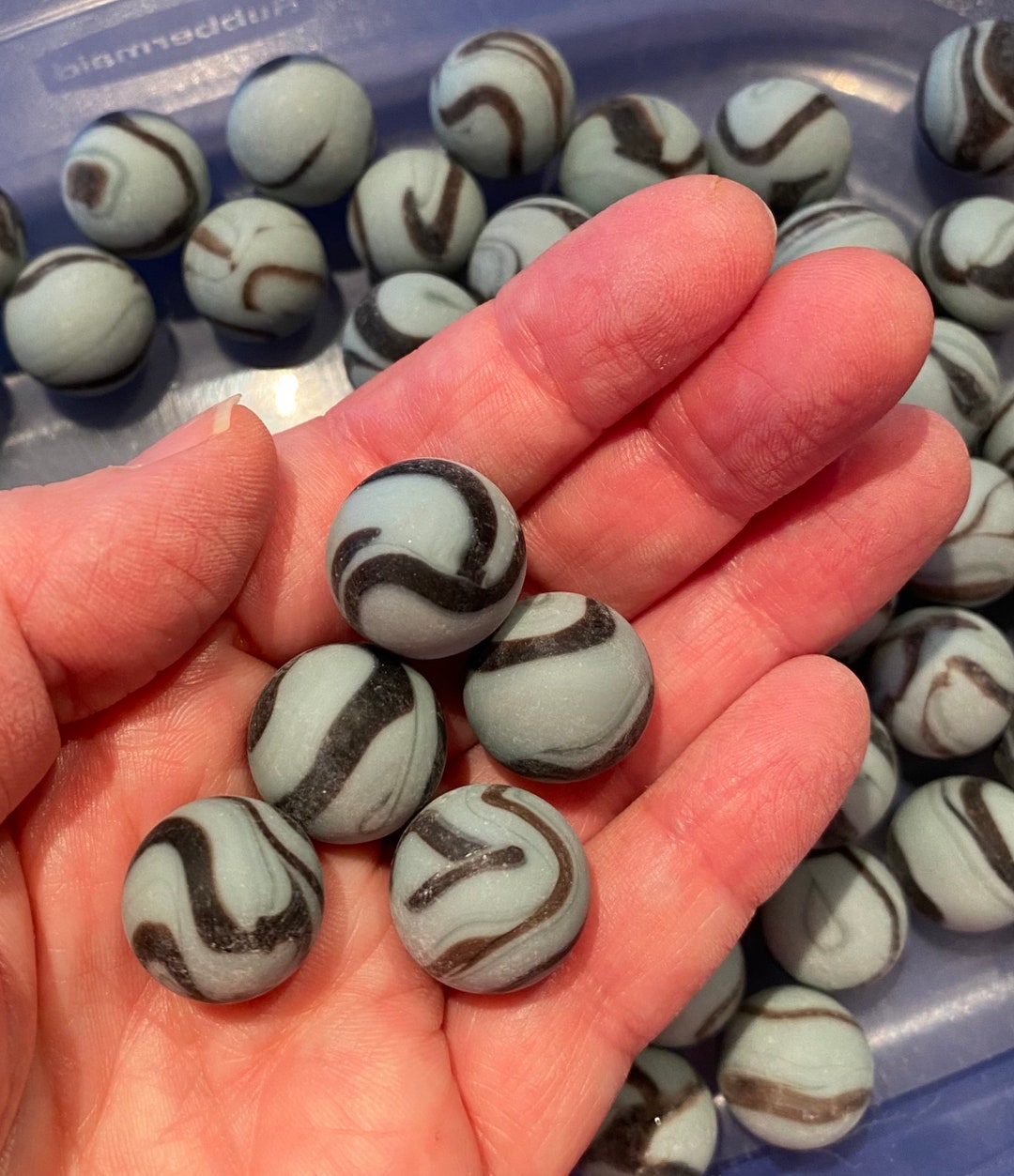 Set of 5 or 10 tarantula Mega Marble Retired Glass Marbles, 5/8 16mm ...