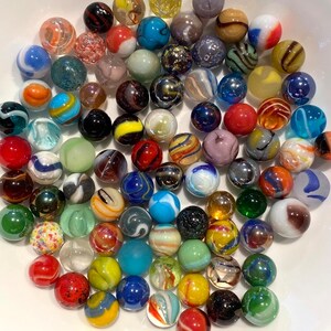 Instant Marble Collection Mega Marbles! 25 DIFFERENT Mega Marbles 14mm ...