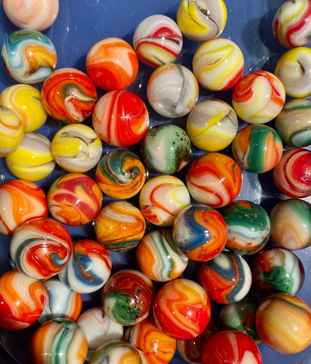 5 Gorgeous Premium Daves Appalachian Swirl Dog Days Marbles, 18mm 20mm ...