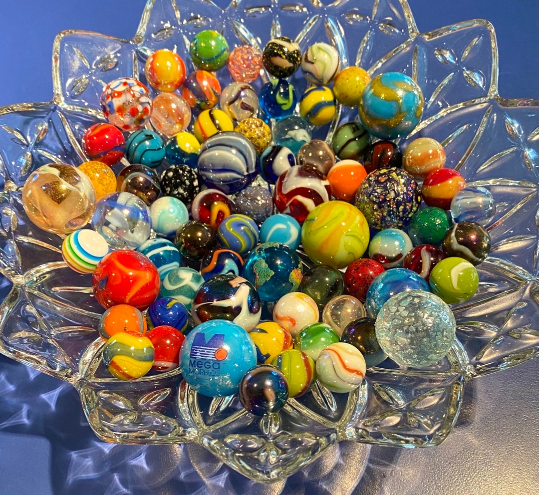 Instant Marble Collection Mega Marbles! 25 DIFFERENT Mega Marbles 14mm ...