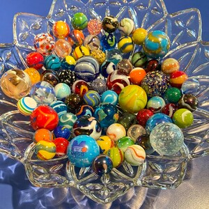 Instant Marble Collection Mega Marbles! 25 DIFFERENT Mega Marbles 14mm ...