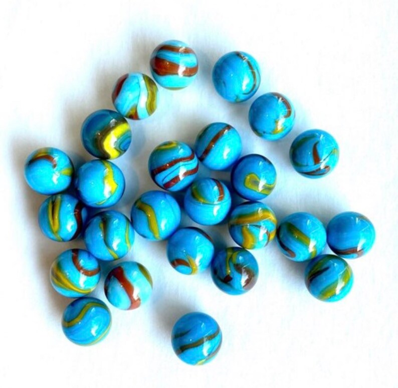 Set of 5 or 10 serpent Mega Marble Glass Marbles 5/8 16mm | Etsy