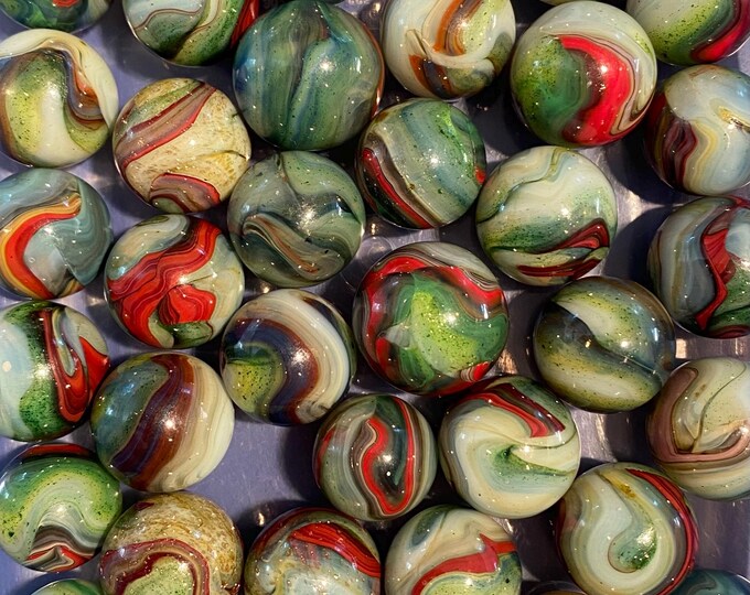 5 Gorgeous Premium Dave’s Appalachian Swirl D & E Marbles, 18mm 20mm 3/ ...