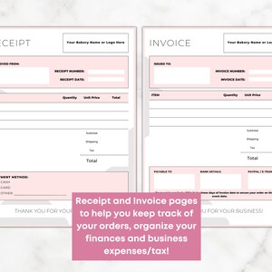 Bakery Business Forms Template Bundle, Bakery Editable Invoice Canva ...