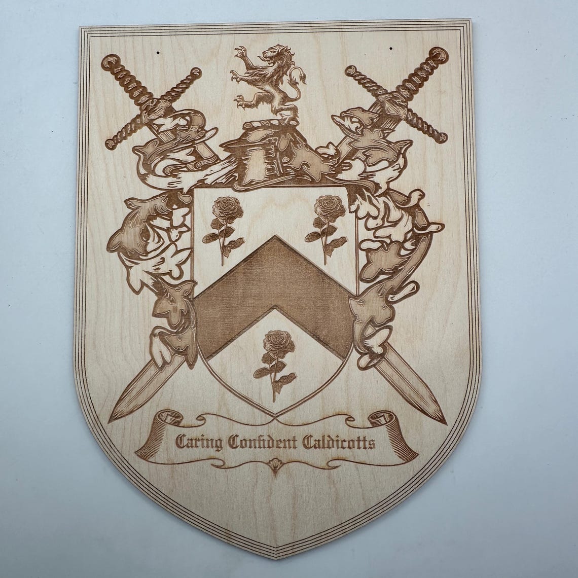 Caldicott Family Crest - Heraldry Shield - Coat of Arms - Etsy