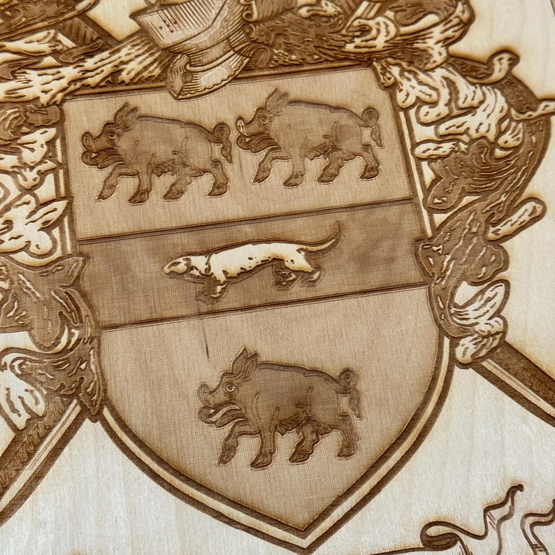 Sweeney Family Crest - Coat of Arms - Heraldry Shield - Etsy