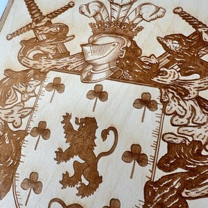 Gallagher Family Crest - Heraldry Shield - Coat of Arms - Etsy