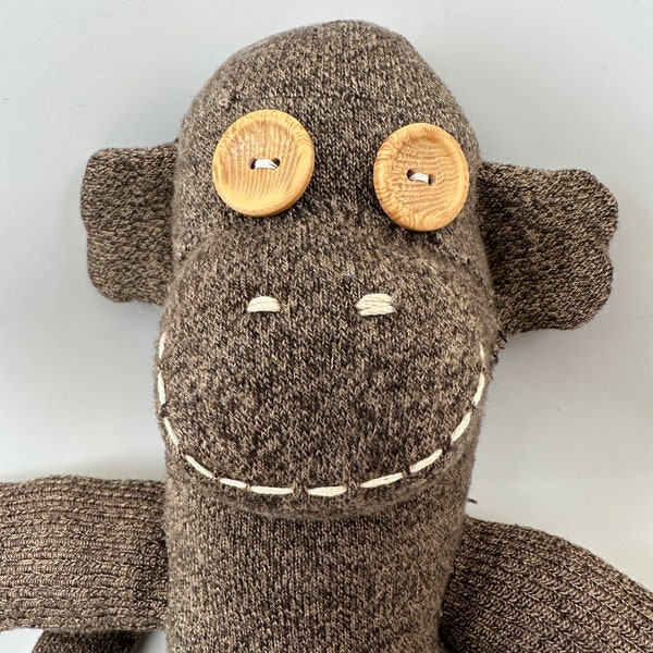 Brown Sock Monkey - Etsy