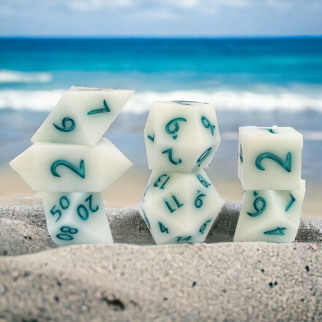Breeze- [A Dice Guy] Handmade RPG Sharp Edge Dice Set | Polyhedral ...
