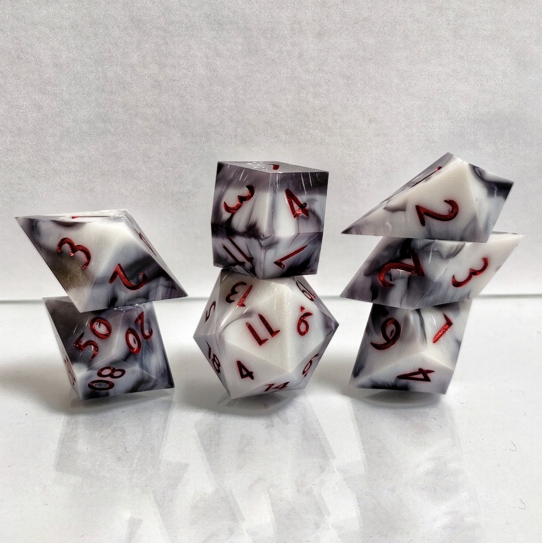 Count Mansion A Dice Guy Handmade RPG Sharp Edge Dice Set - Etsy