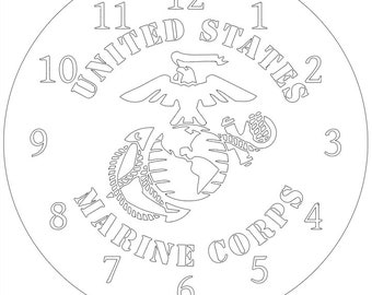 Wooden Army Clock 17 Svg ,dxf ,gcode ,cnc Cut File - Etsy