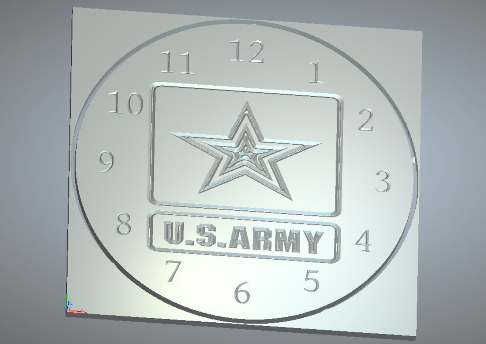 Wooden Army Clock 17" Svg ,dxf ,gcode ,cnc Cut File - Etsy