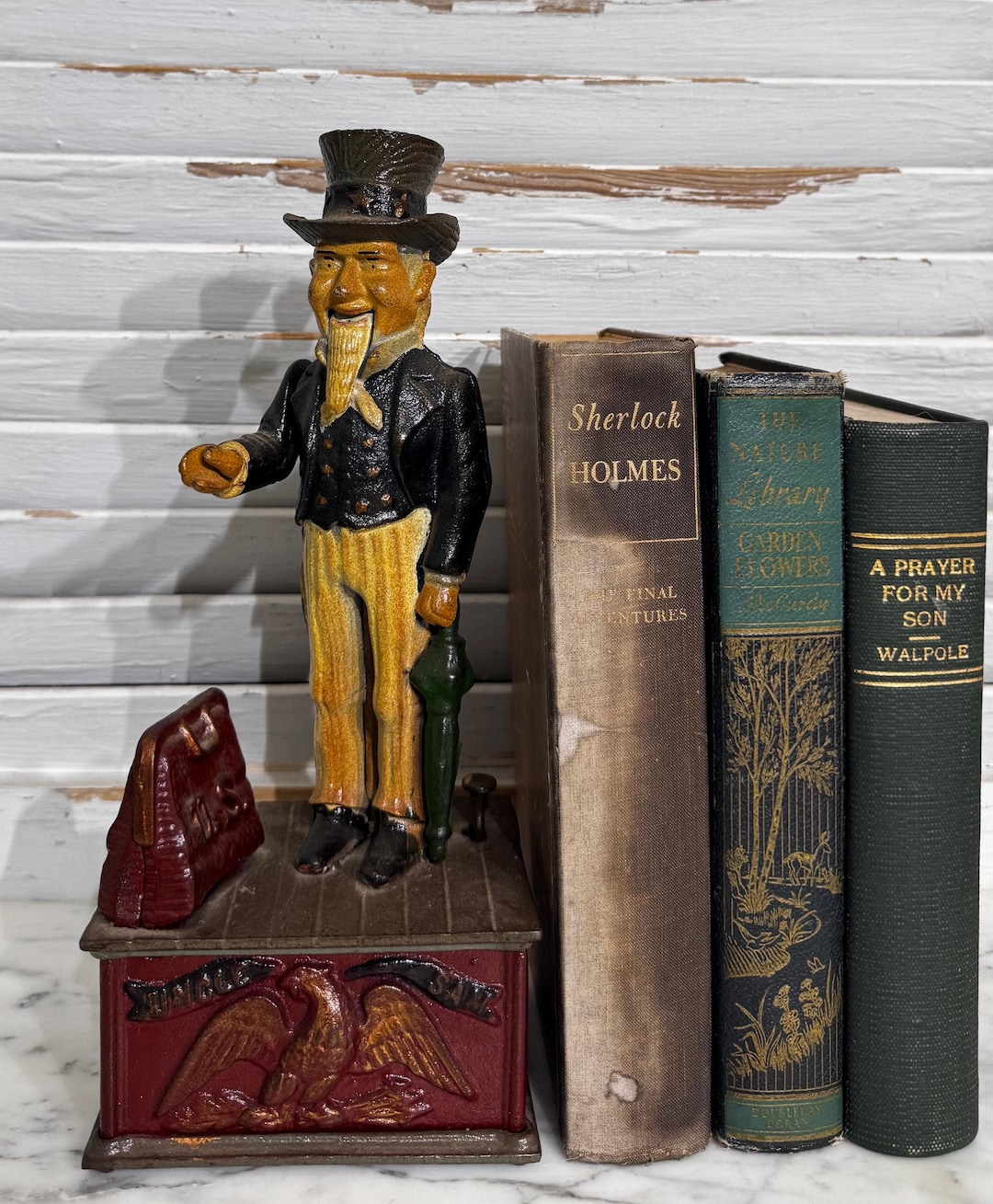 Vintage Cast Iron Uncle Sam Bank - Etsy