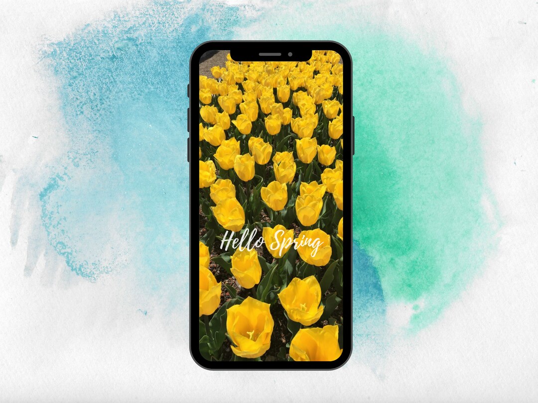 Yellow Tulip Spring Wallpaper | iPhone Background/lock Screen Image ...