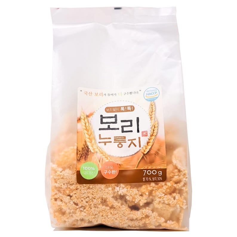 Korean Healthy Scorched Rice Chip, 700 G 24.7oz, 보리누룽지 1 Pack 1 X 700 G ...