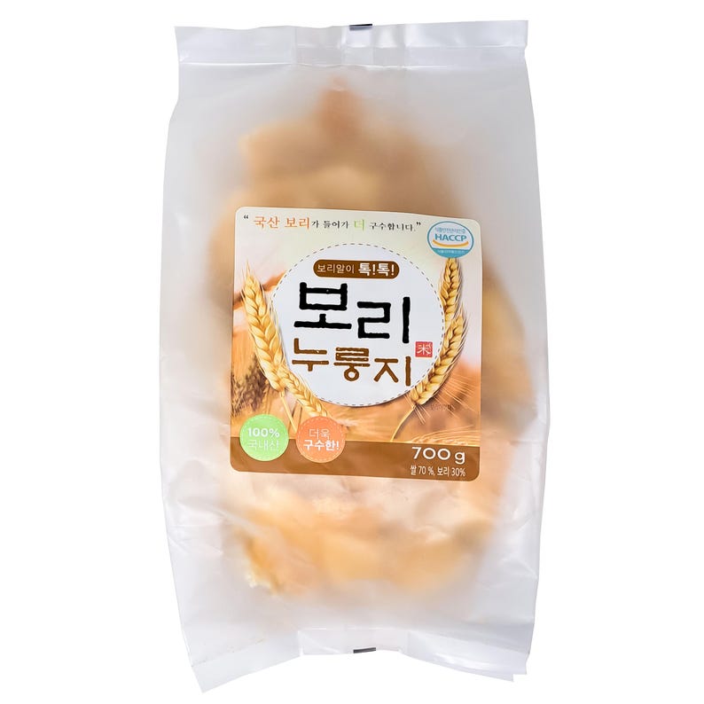 Korean Healthy Scorched Rice Chip, 700 G 24.7oz, 보리누룽지 1 Pack 1 X 700 G ...