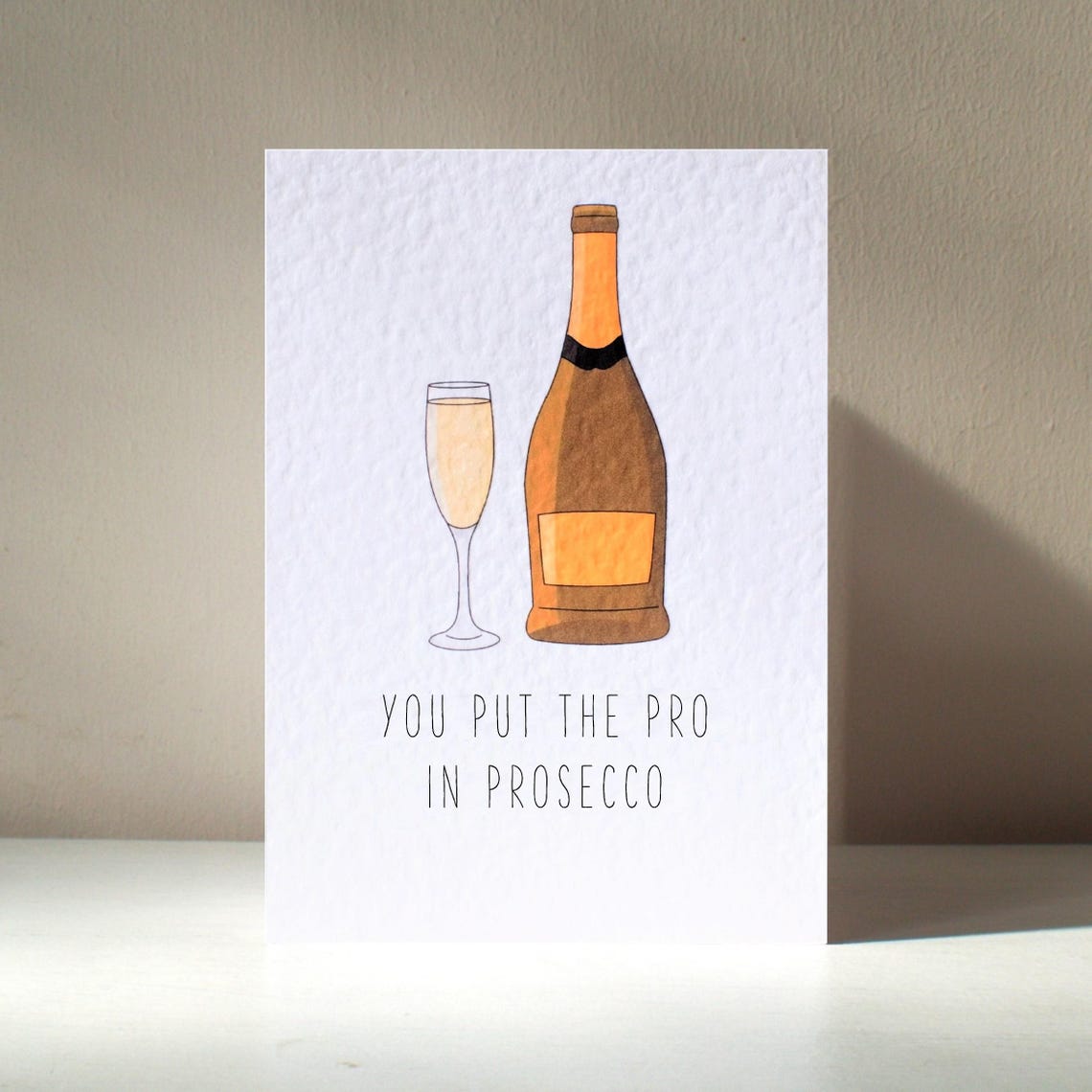 Pro in Prosecco - A6 Personalised Prosecco Champagne Bubbly Bubbles ...
