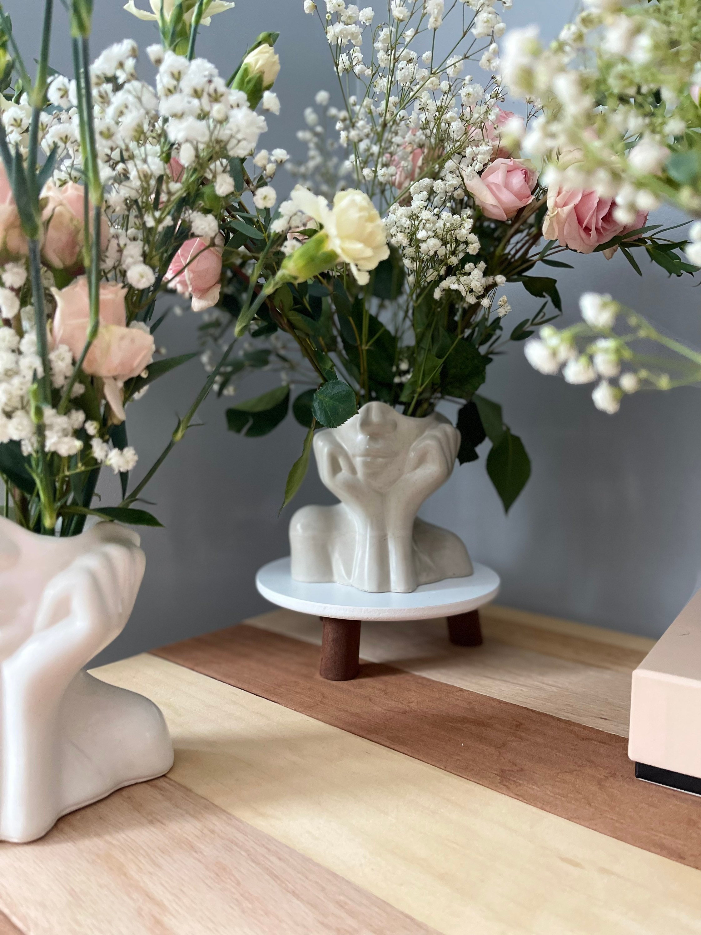 Face Vase | Lady Head Vase | Modern Vase | Minimalist Pot | Unique Home ...