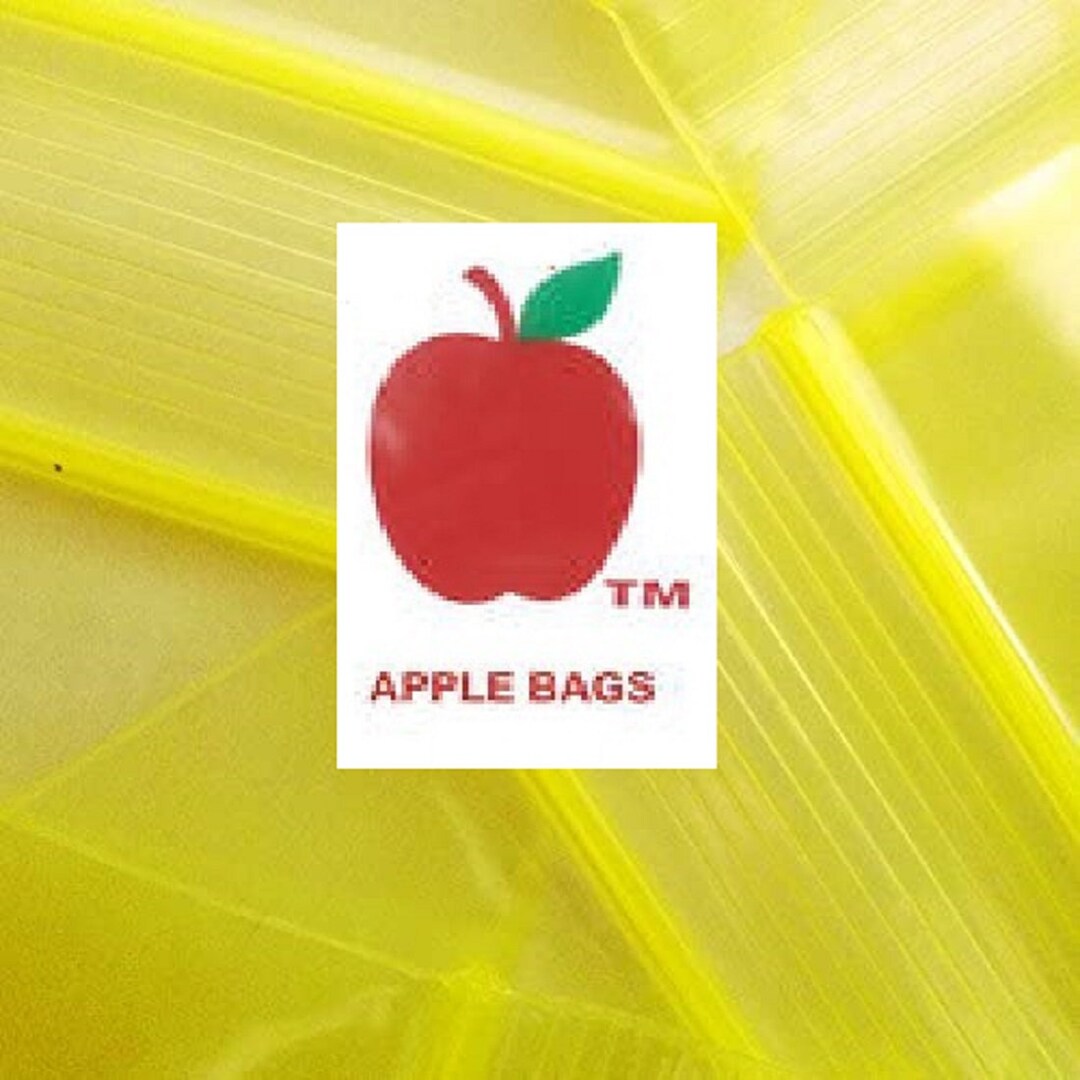10000 Pack Apple Brand YELLOW 2mil BAGS 10,000 Baggies Resealable ...
