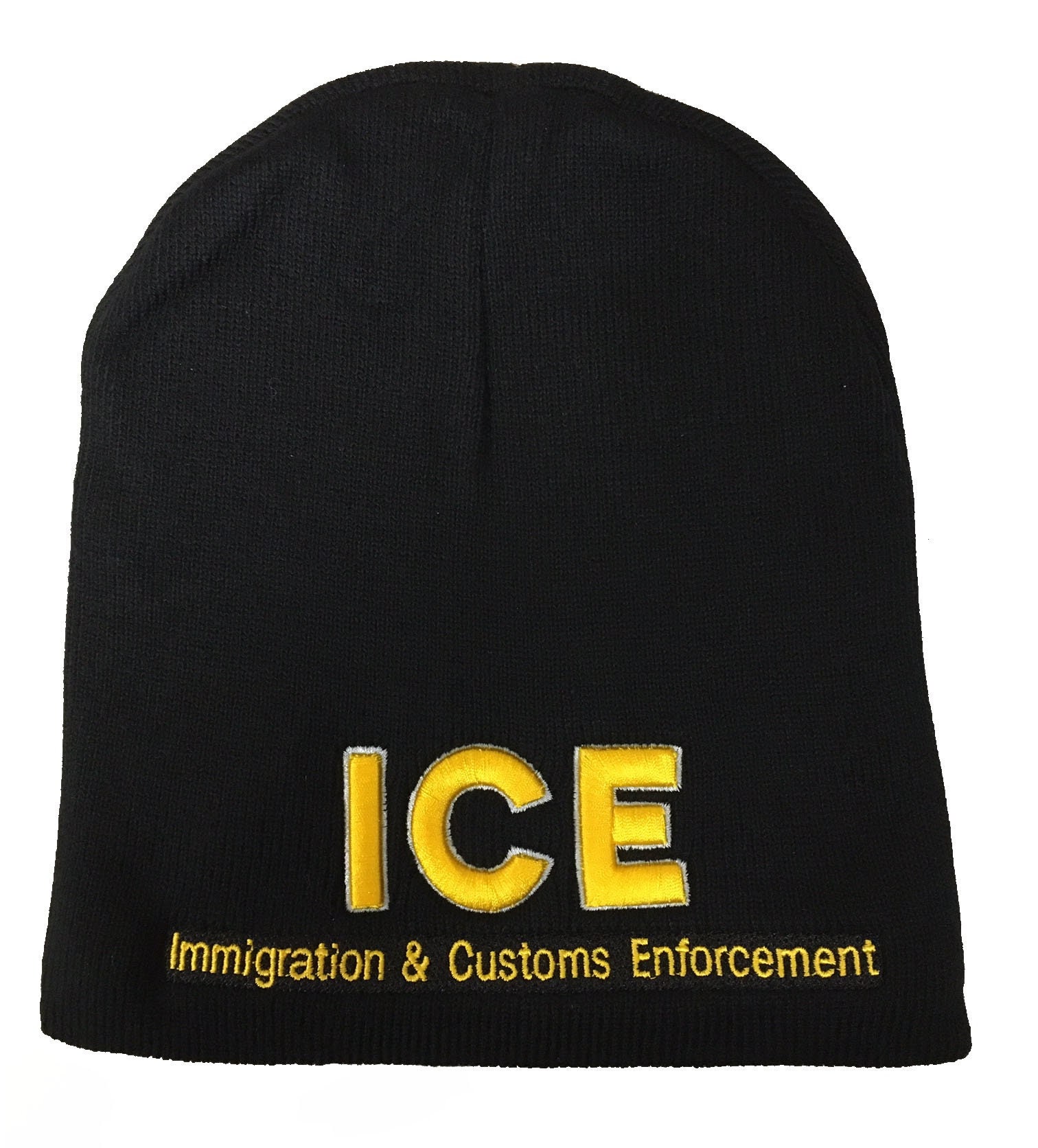 ICE Immigration & Customs Enforcement BEANIE HAT Police Winter Skull ...