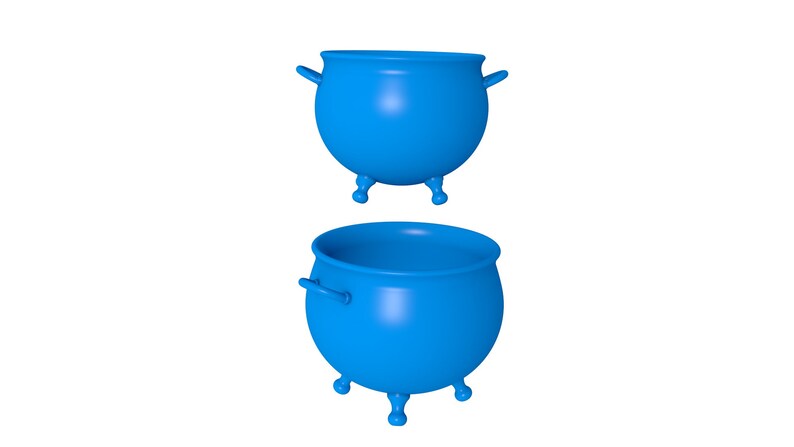 Cauldron Stl File / Printable Stl File for 3d Printers, Hollow 3D ...