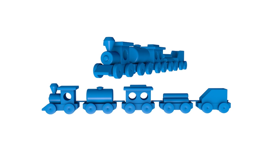Toy Train Stl File / Printable Stl File Foprinters, Moving Toy Train ...