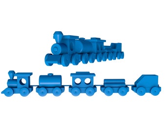 Toy Train Stl File - Etsy