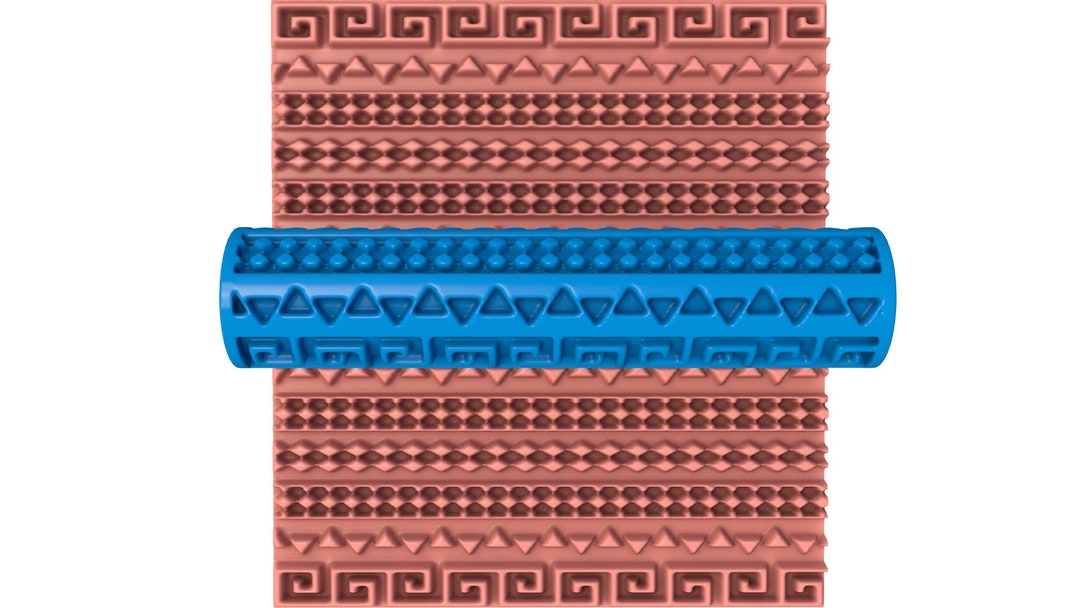 Ethnic | Polymer Clay Seamless Texture Rolle Stl File / Clay Rolling ...