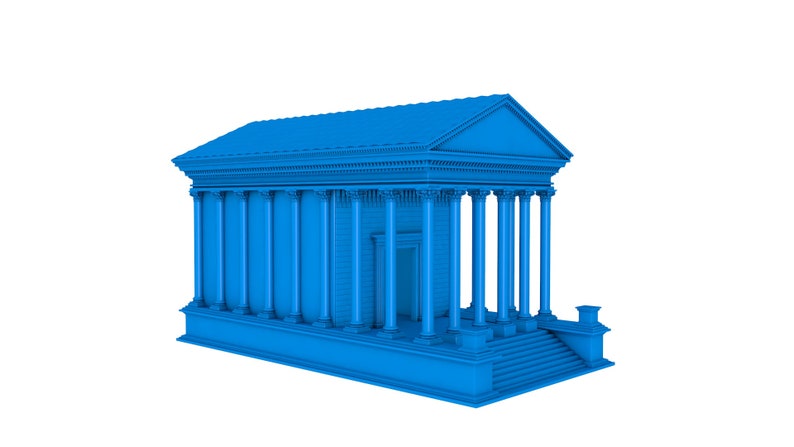 Ancient Greek Temple Stl File / Printable Mintastl File for - Etsy