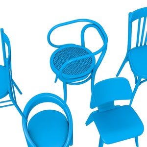 Chair Collection Stl File / Printable Stl File for 3d Printers, Home ...