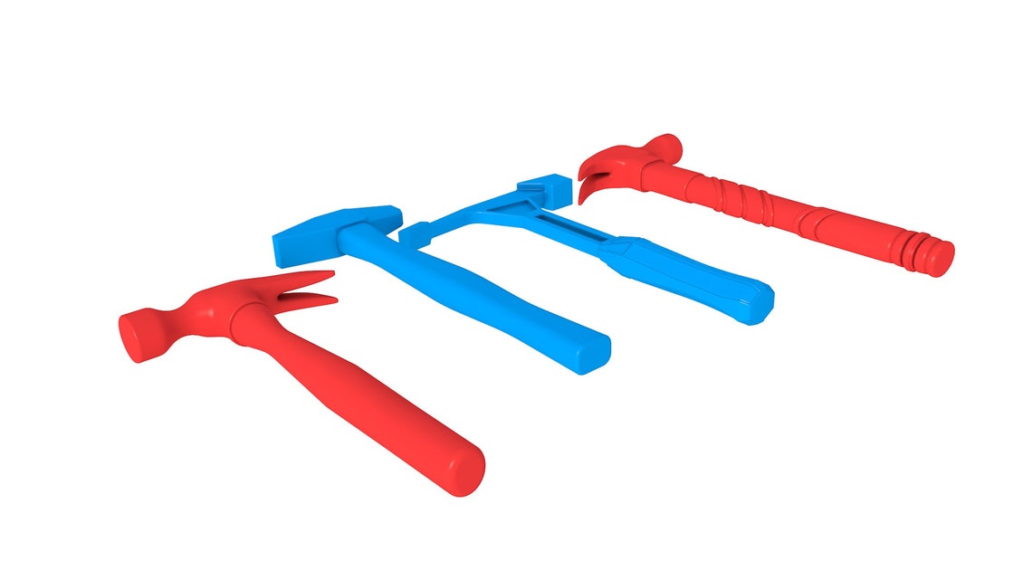 Hammer Stl File / Printable Stl File Foprinters Claw Hammer - Etsy