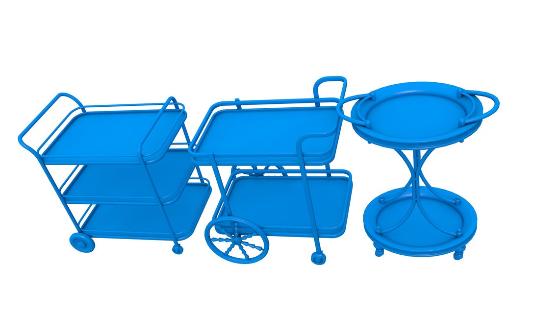 Serving Trolley Stl File / Printable Stl File for 3d, Trolley Printer ...