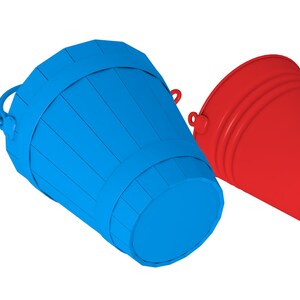 Bucket Stl File / Printable Stl File Foprinters, Galvanized Metal ...