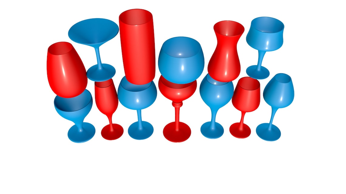 Glass Collection Stl File / Printable Stl File for 3d Printers, Glass ...