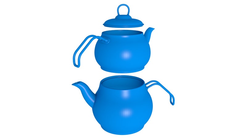 Tea Set Stl File / Printable Stl File for 3d Printers Classic - Etsy