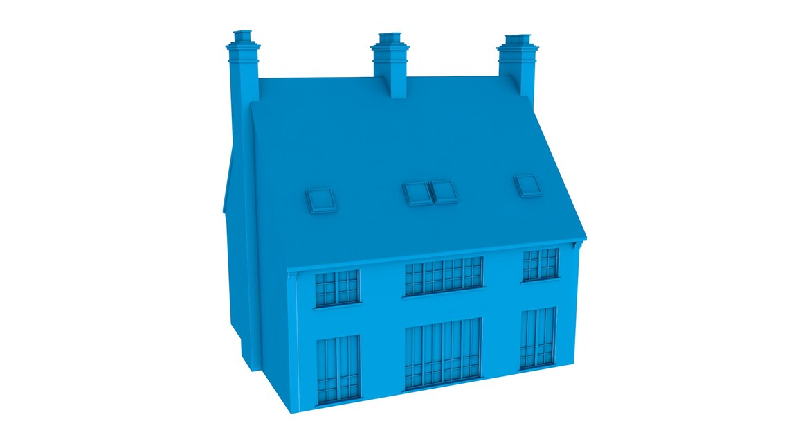 English Brick House Stl File / Printable Stl File - Etsy