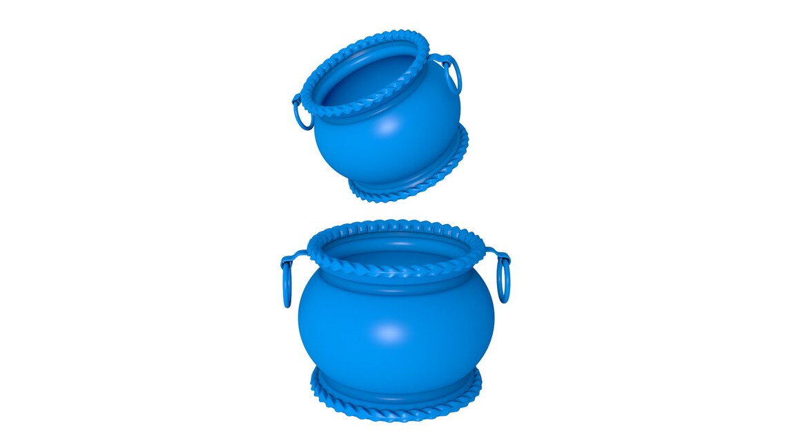 Cauldron Stl File / Printable Stl File for 3d Printers, Hollow 3D ...