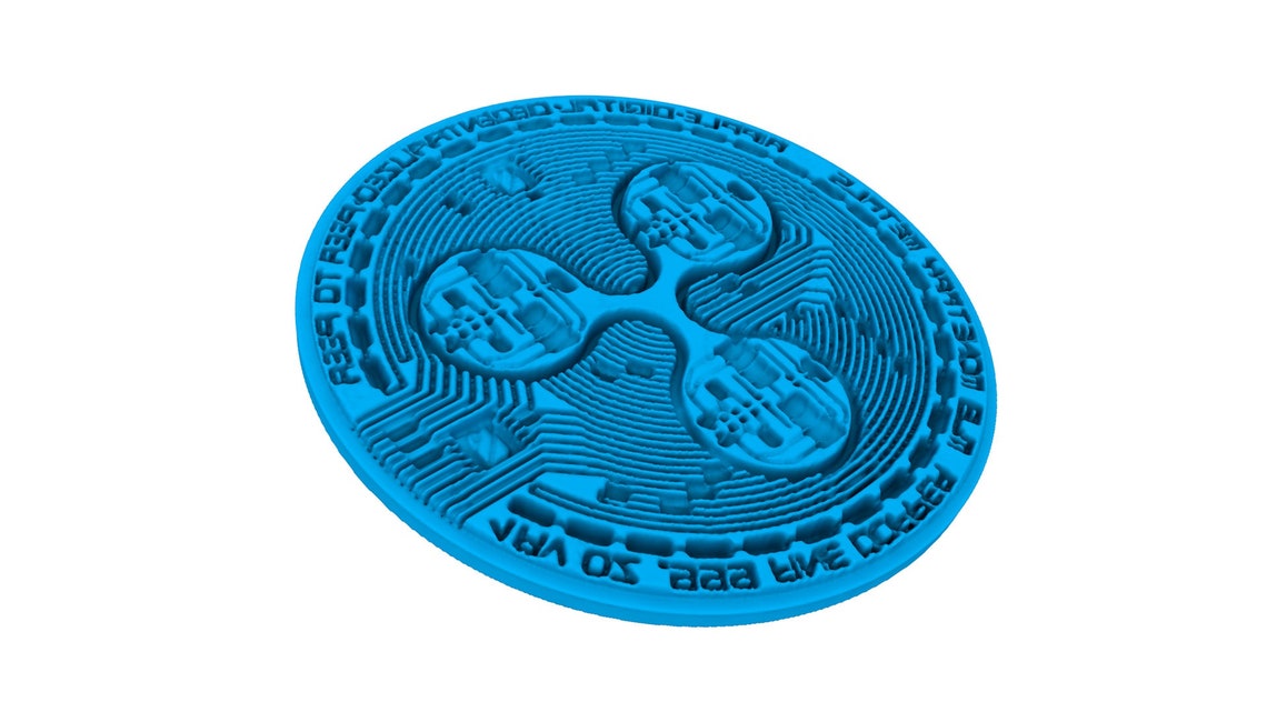 Ripple Coin Stl File / Printable Stl File for 3d Printers - Etsy