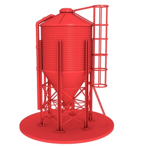 Grain Silo Stl File / Printable Stl File for 3d Printers, Home ...