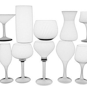 Glass Collection Stl File / Printable Stl File for 3d Printers, Glass ...