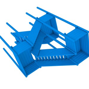 Wooden Stairway Stl File / Printable Stl File for 3d Printers, Spiral ...