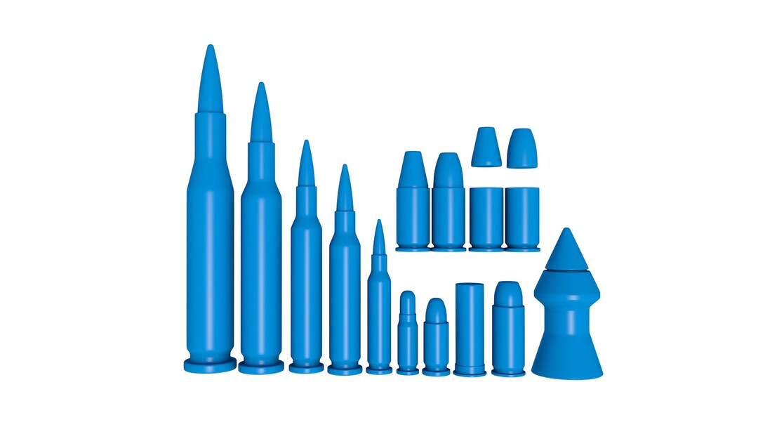 Bullets Stl File / Printable Stl File for 3d Printers, Cartridge Bullet ...