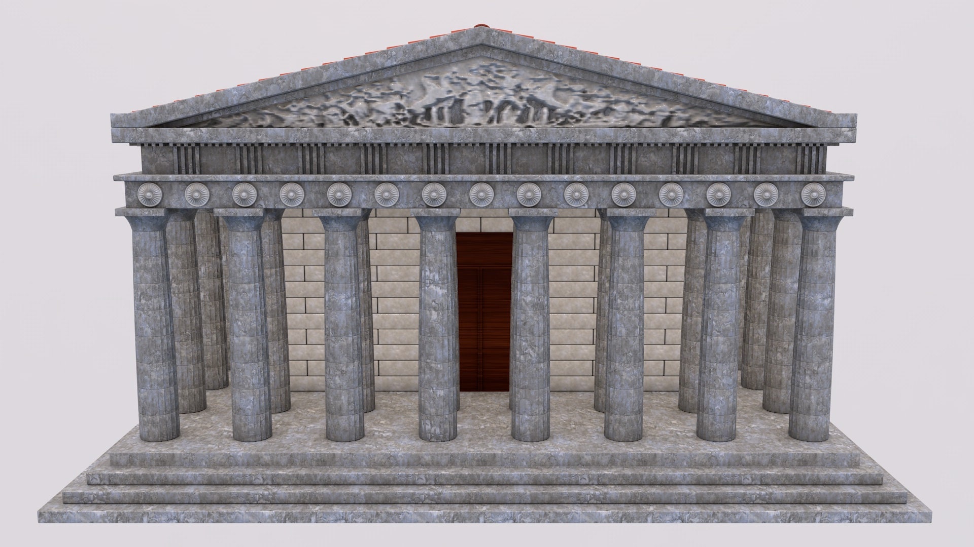 Building Parthenon Greek Temple Stl File / Printable Stl File ...