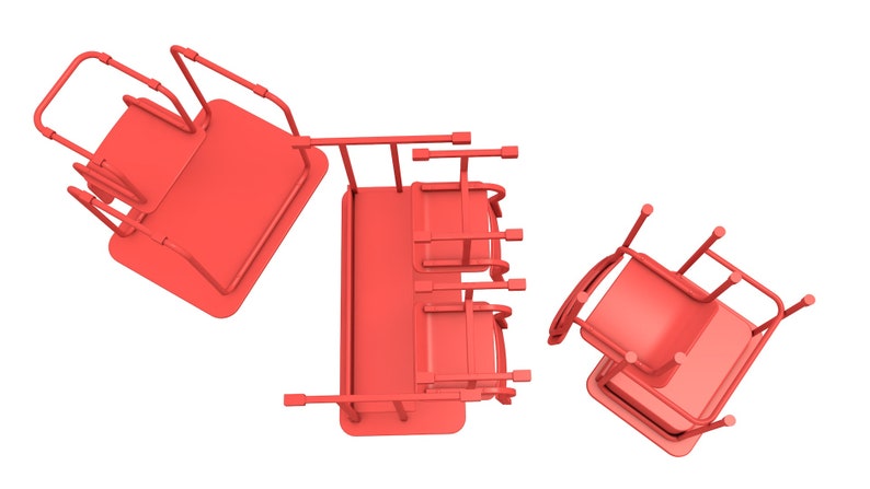 School Desk Stl File / Printable Stl File for 3d Printers - Etsy