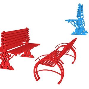 Classic Bench Stl File / Printable Stl File Foprinters, Bench Park ...