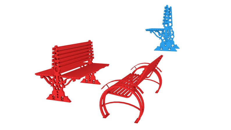 Classic Bench Stl File / Printable Stl File Foprinters, Bench Park ...