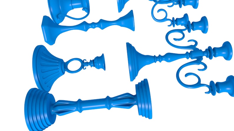 Antique Candlestick Stl File / Printable Stl File for 3d - Etsy