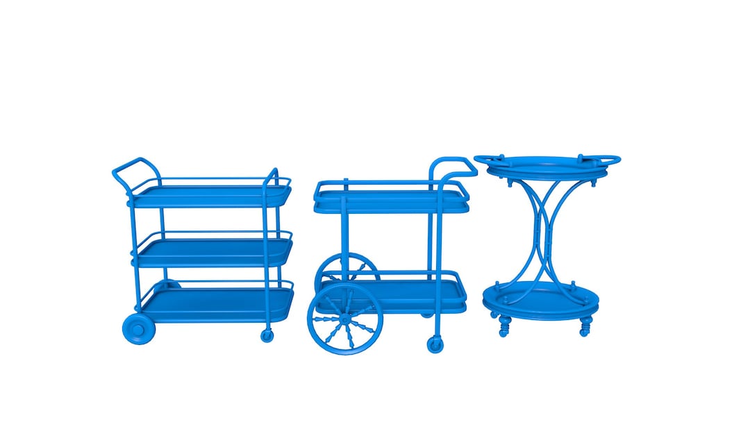 Serving Trolley Stl File / Printable Stl File for 3d, Trolley Printer ...