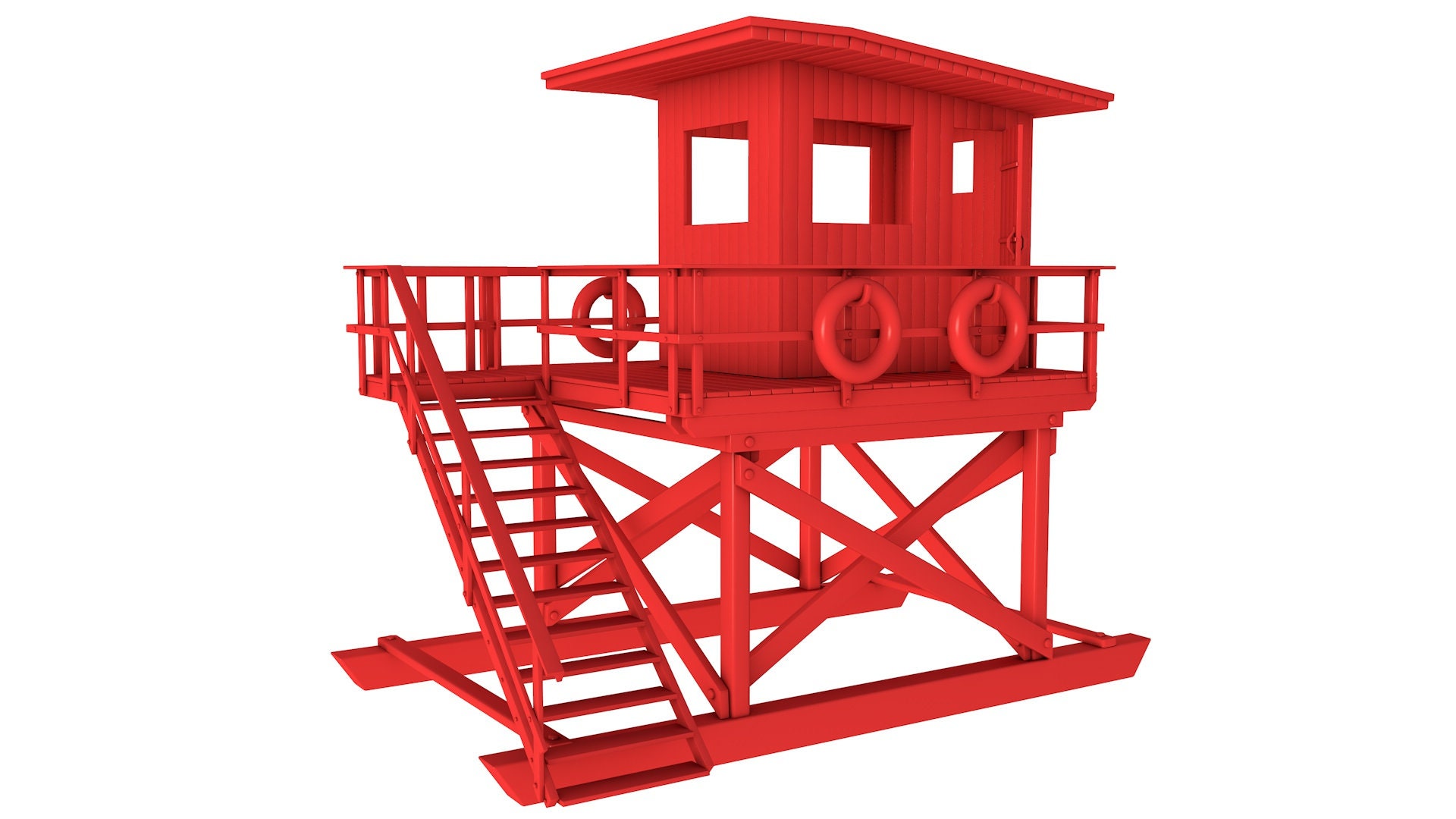 Beach Lifeguard Tower Stl File / Printable Stl File Foprinters ...
