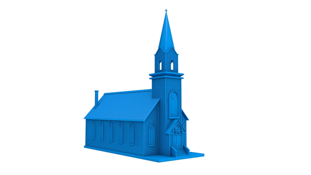 Wooden Church Stl File / Printable Stl File Foprinters,building Stl ...
